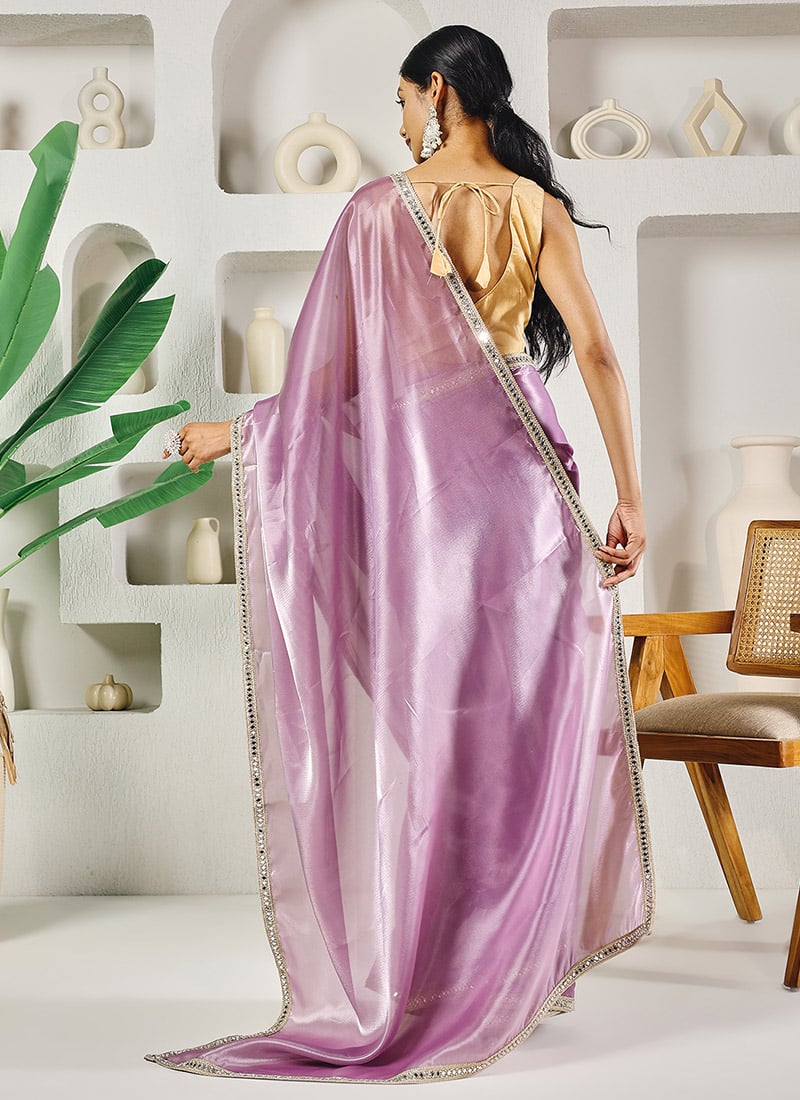 Buy Lavender sarees online | Lavender sarees styles | Online Lavender ...