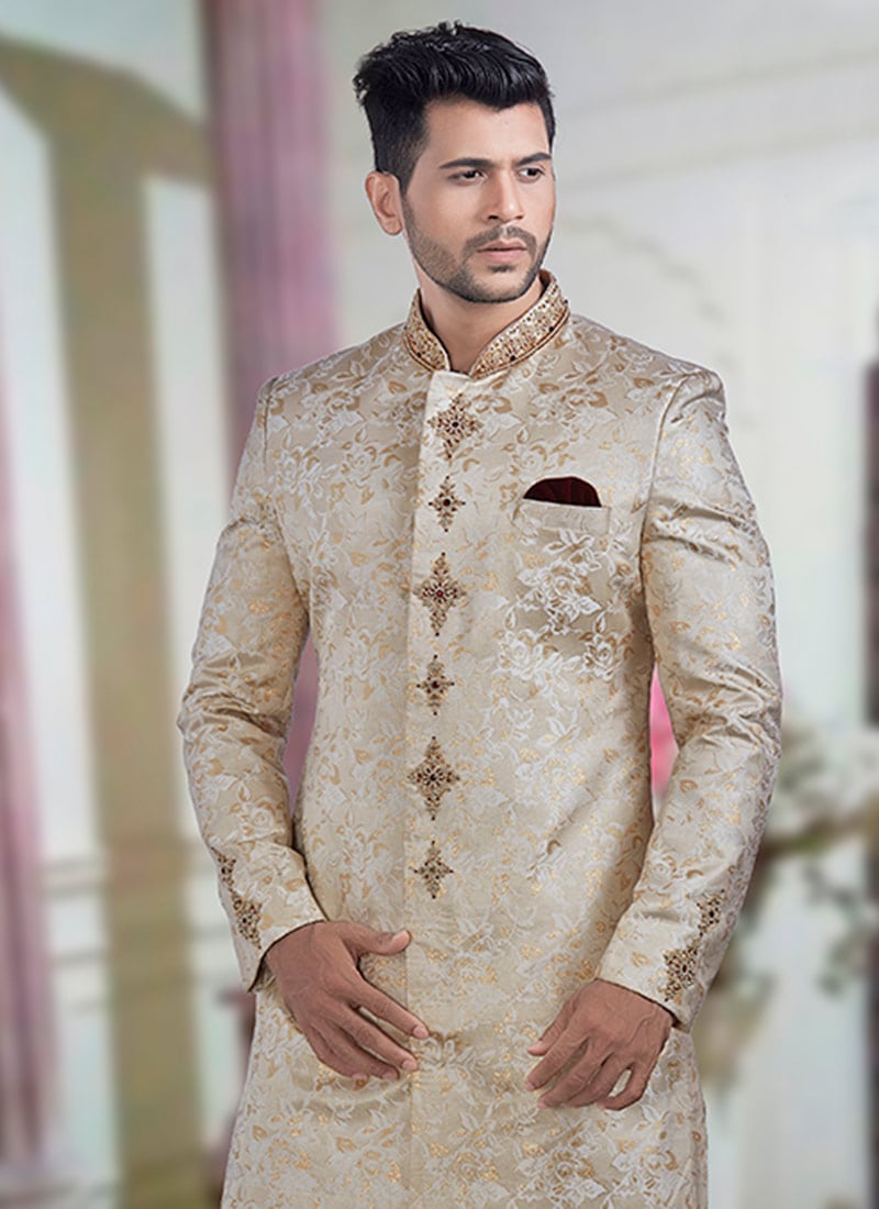 Mens Achkan Sherwani : Buy Achkan Sherwani Online Shopping