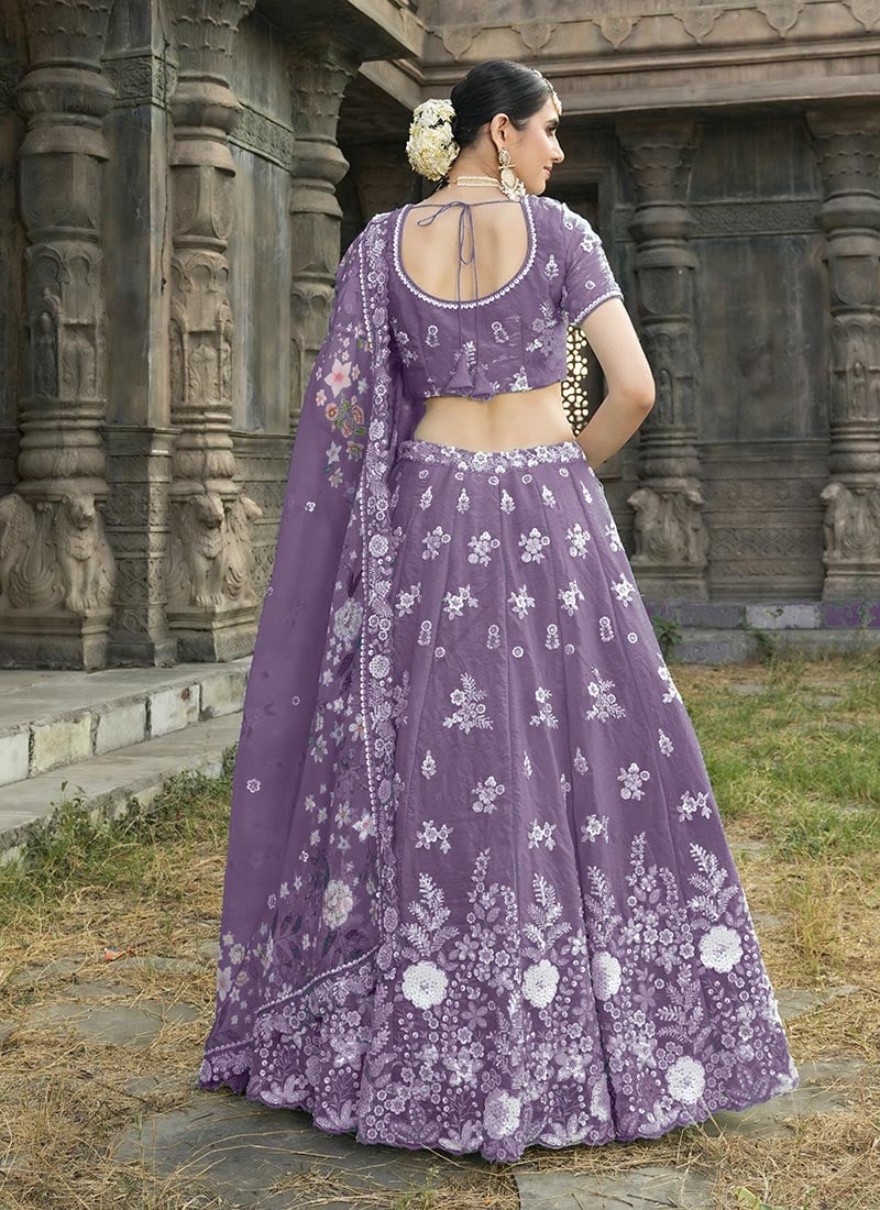Buy Purple Color Lehenga Choli Collections Online -Cbazaar