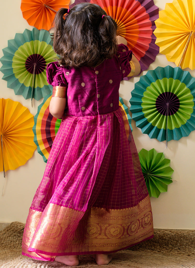 Buy Indian Ethnic Wear Magenta Color Indian Ethnic Wear | Online ...