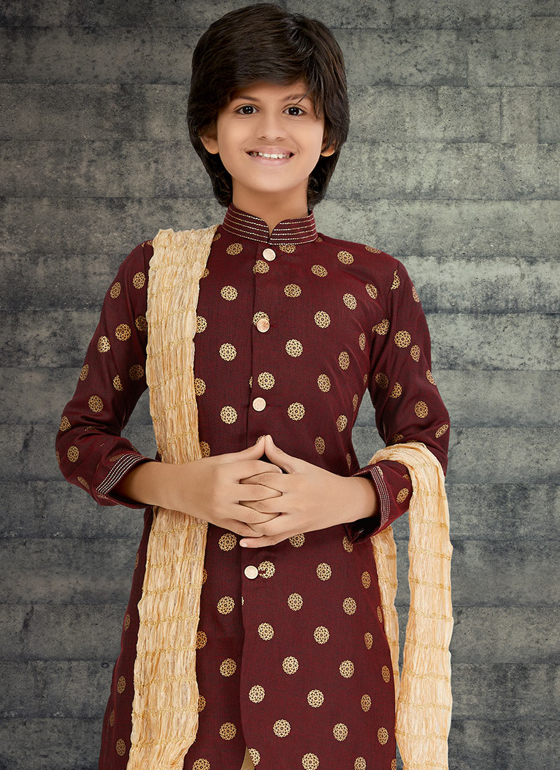 Buy Latest Kids Sherwani for Boys | Kids Sherwani Online