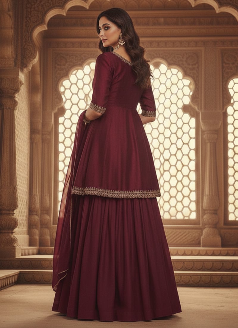 Shop Latest Maroon Salwar Kameez Collection for Women
