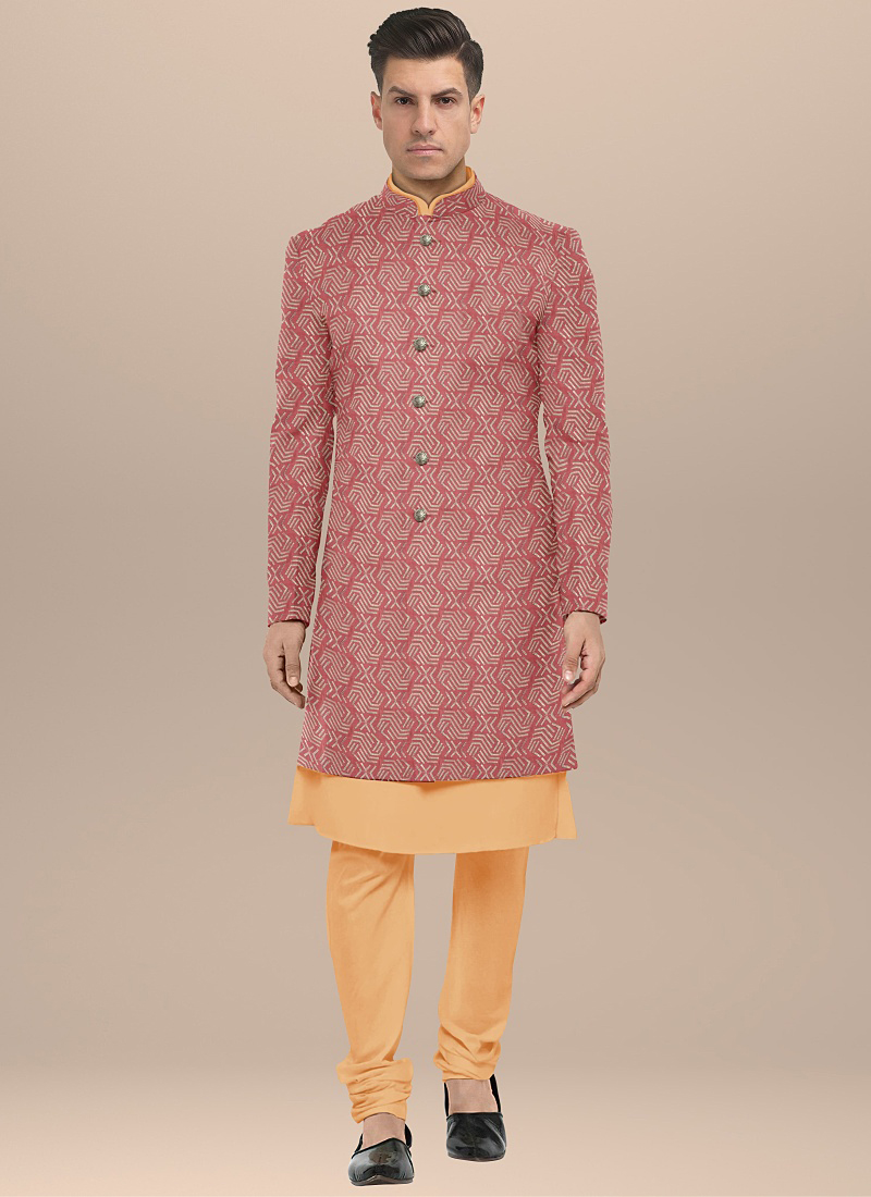 Buy Mauve Color Sherwanis | Online Mauve Colour Sherwanis | Designer ...