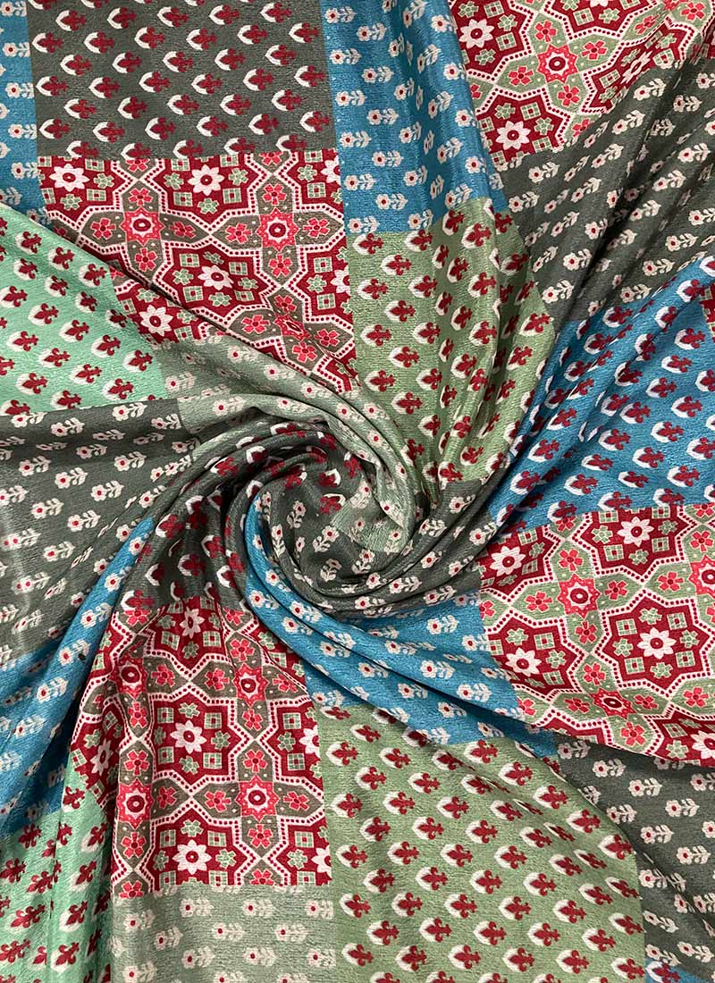 Buy Indian Ethnic Clothing - chinon Fabrics