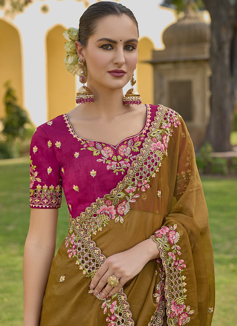 Shop Cut Work Sarees Online | Buy Online Cut Work Sarees