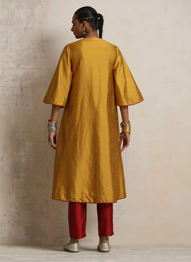 Buy Trendy Mustard Kurta Sets Online at Cbazaar