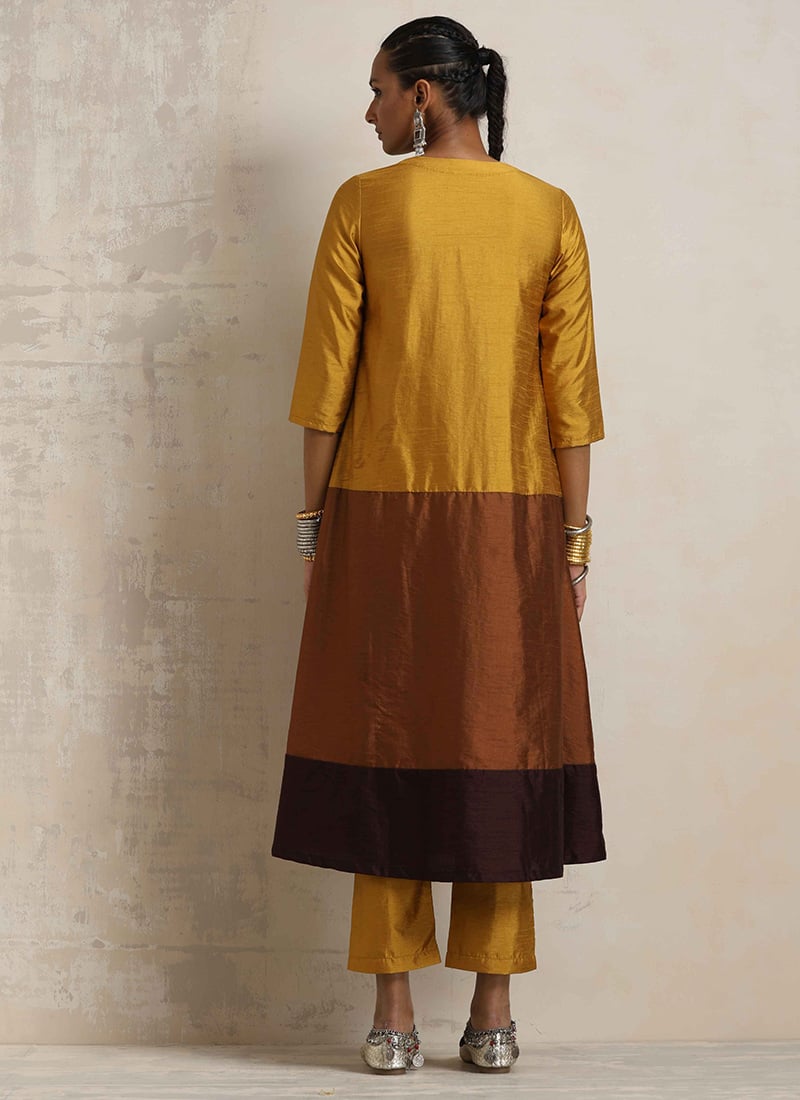Buy Trendy Mustard Kurta Sets Online at Cbazaar