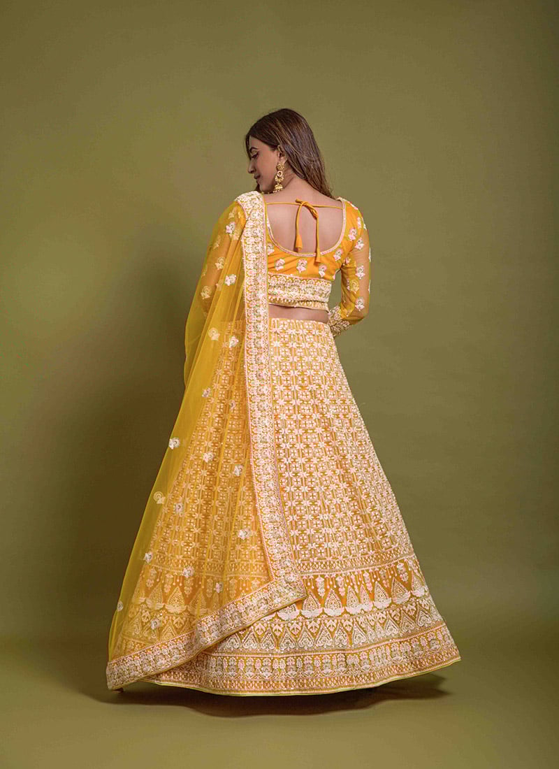 Stylish Yellow Lehengas For Women's Trendy Outfits Online