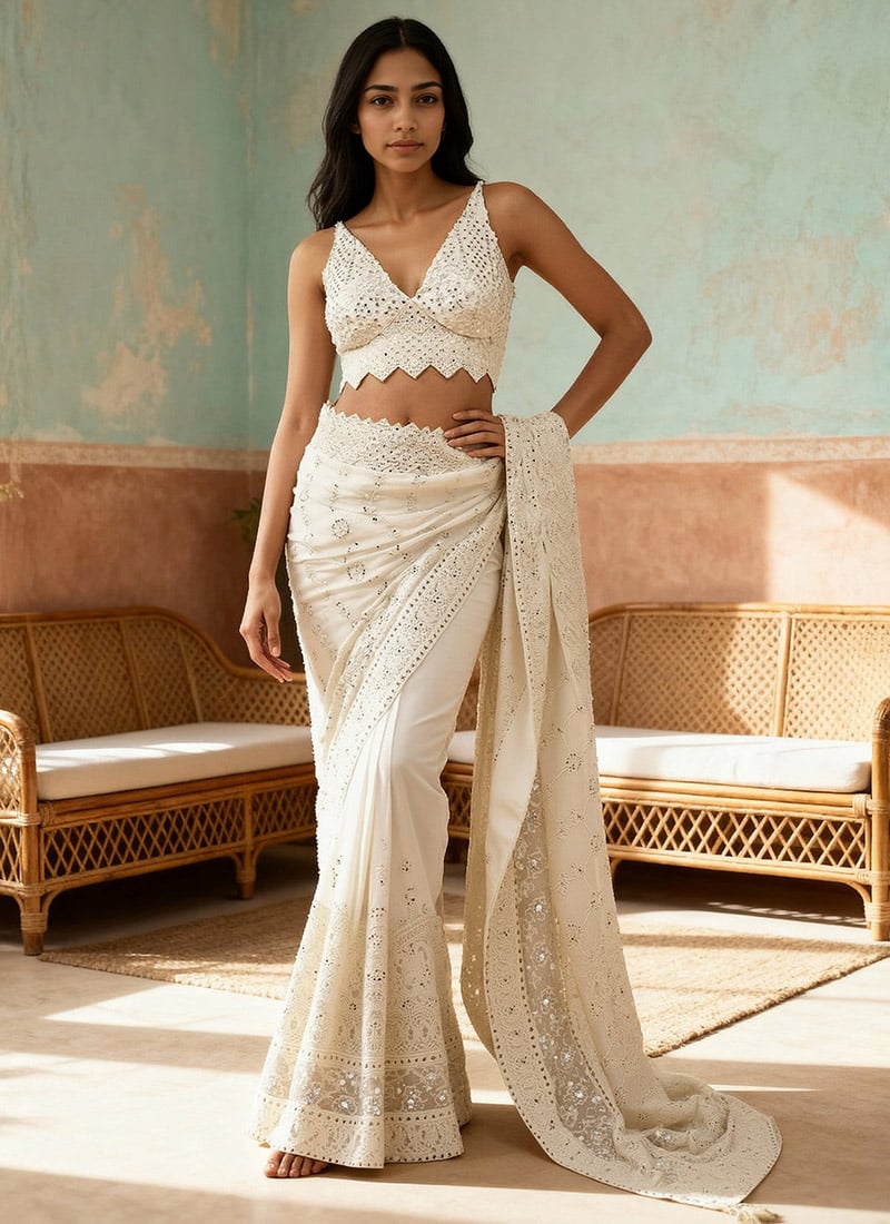 Latest Indian Wedding Sarees Online - Designer Wedding Sarees