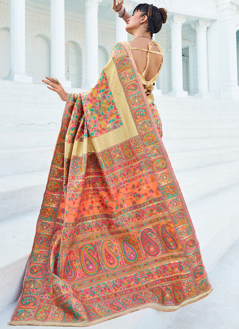 Buy Latest Gold Sarees Designs Online - Cbazaar