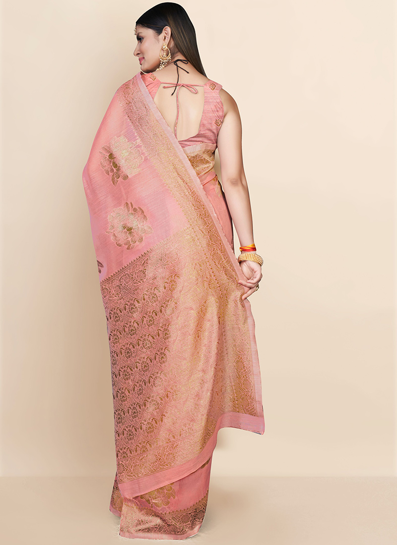 Latest Pink Sarees Designs For Women | Pink Wedding Sarees