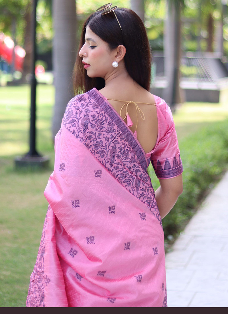 Latest Pink Sarees Designs For Women | Pink Wedding Sarees
