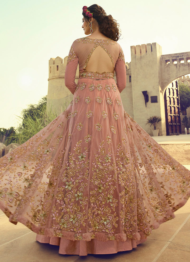 Buy Designer Lehenga With Long Top Choli Online