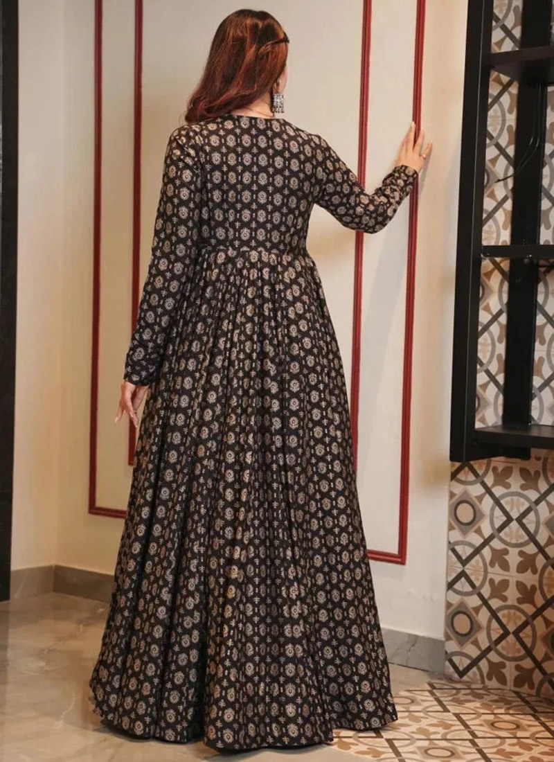 Shop Printed Flared Maxi Gown After Six Wear Online at Best Price | Cbazaar