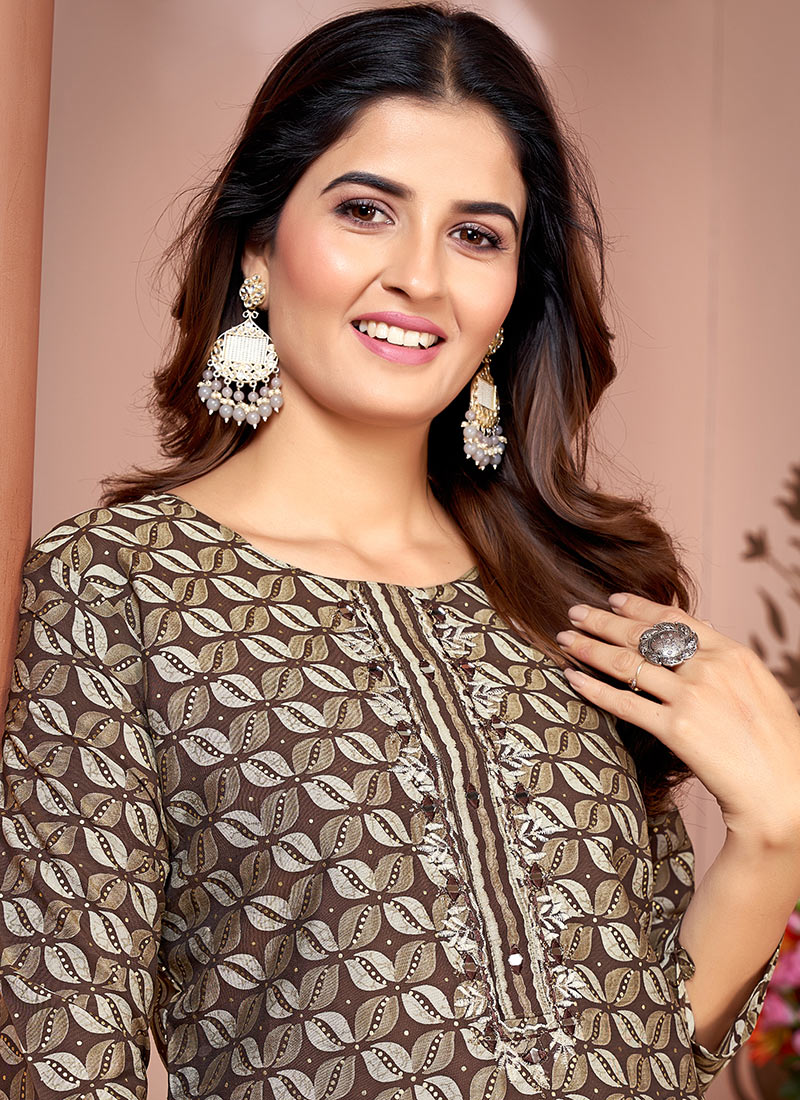 Buy Modern Brown Kurta Sets Online at Cbazaar