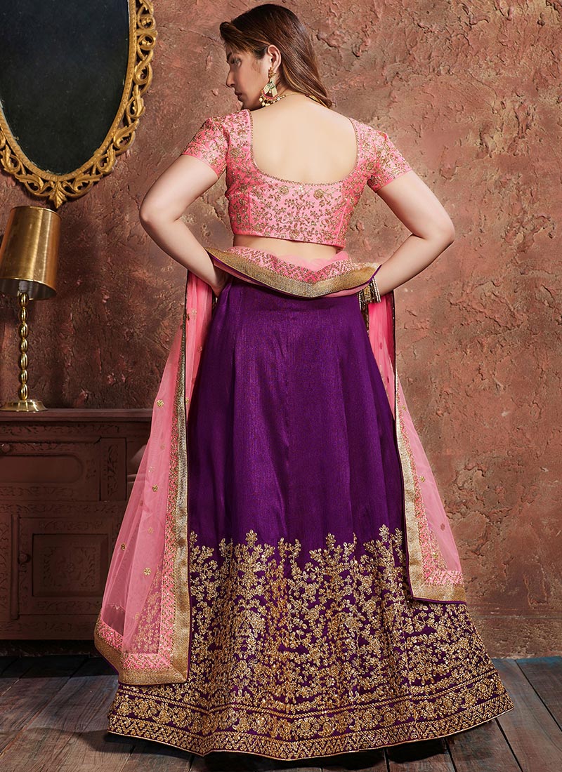 Buy Purple Color Lehenga Choli Collections Online -Cbazaar