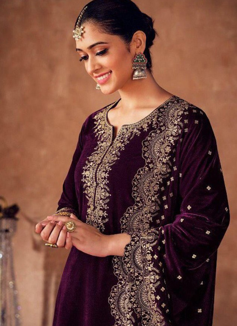 Buy Purple Salwar Kameez | Online Indian Wedding Purple Salwar Kameez