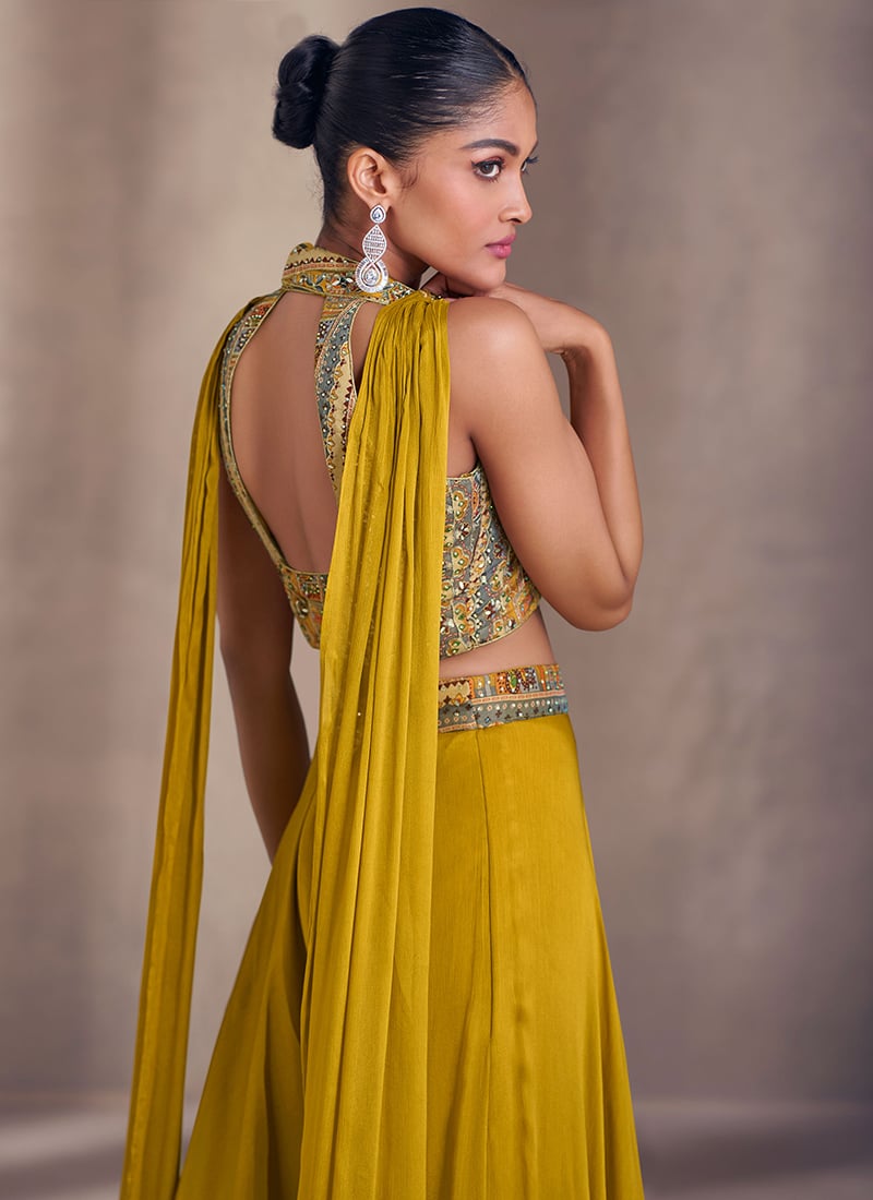 Shop Designer Haldi Indo Western in India - Cbazaar