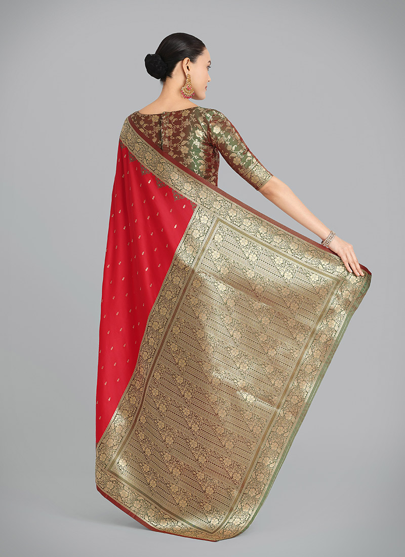 Buy Latest Red Sarees Designs Online Shopping