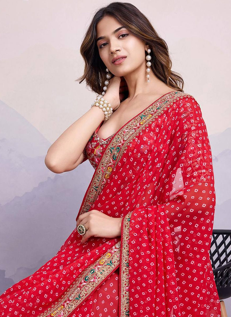 Buy Latest Red Sarees Designs Online Shopping
