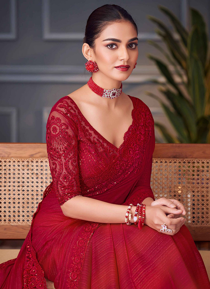 Latest Indian Wedding Sarees Online - Designer Wedding Sarees