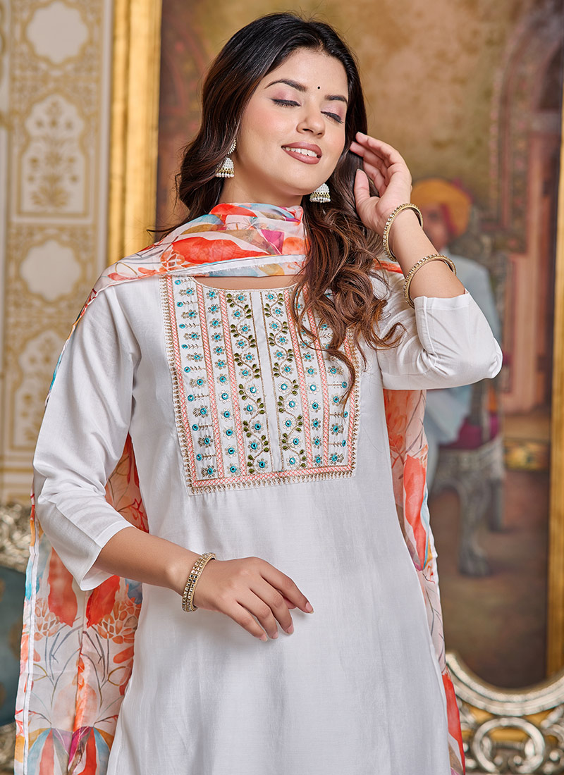 White Salwar Kameez: Latest White Salwar Kameez Designs Online