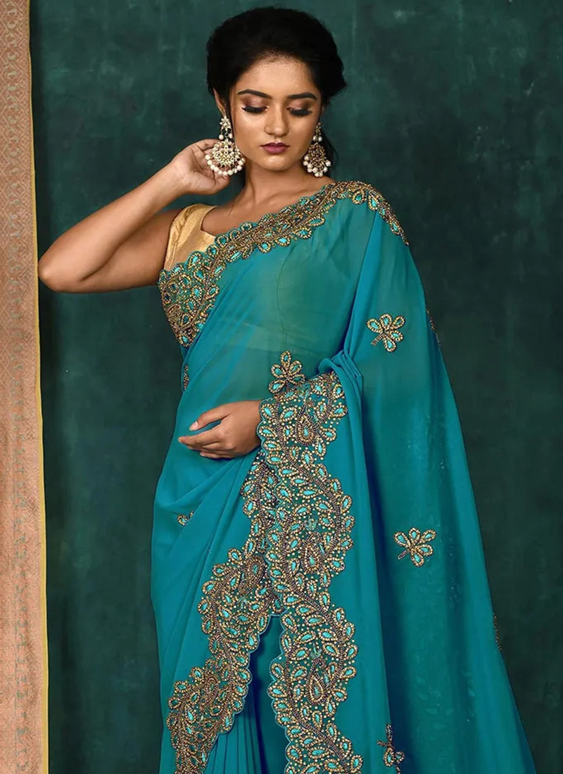 Shop Cut Work Sarees Online | Buy Online Cut Work Sarees