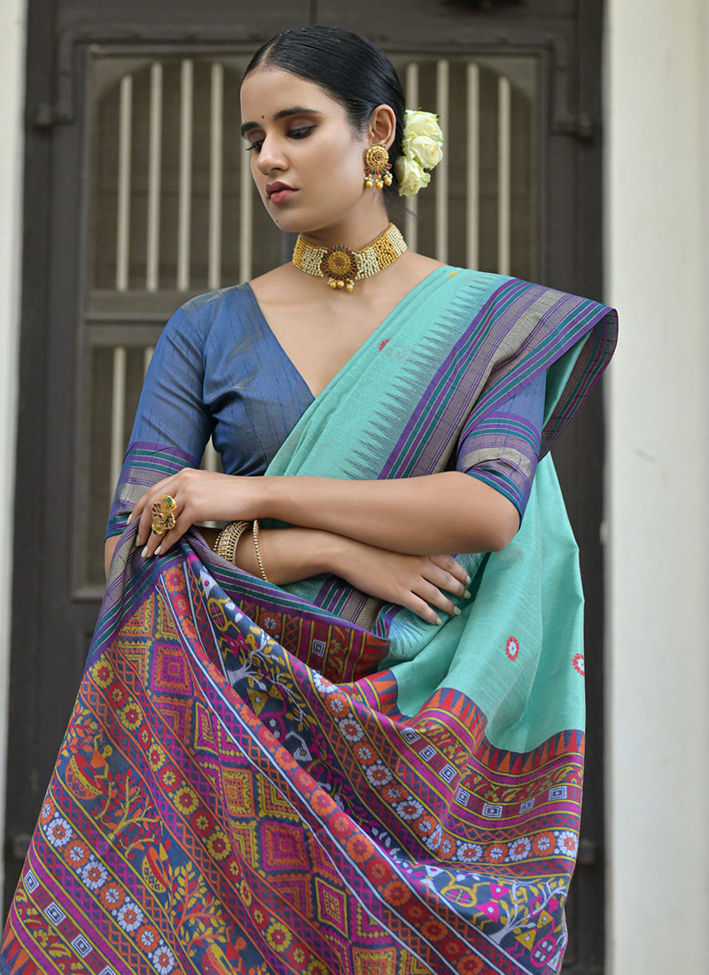 Buy Latest Blue Sarees Online Shopping At Cbazaar
