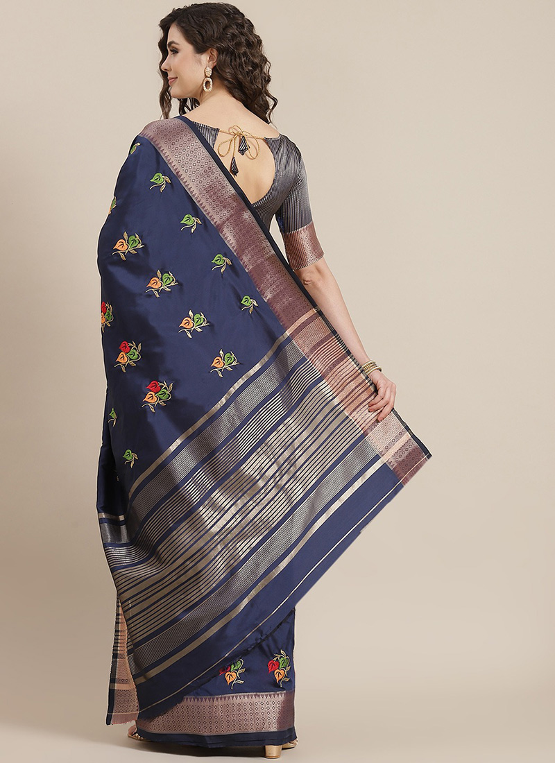 Buy Latest Blue Sarees Online Shopping At Cbazaar