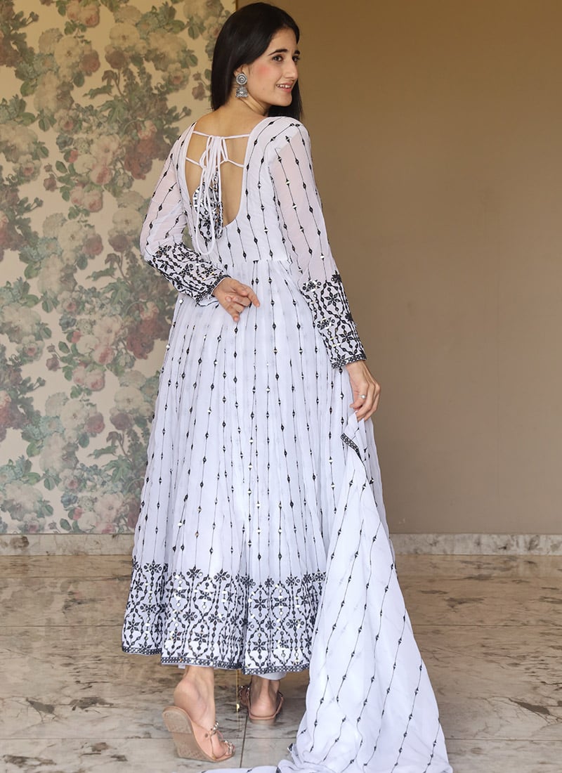 Shop Latest White Salwar Kameez Designs Online At Cbazaar