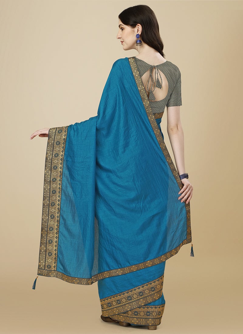 Buy Latest Blue Sarees Online Shopping At Cbazaar