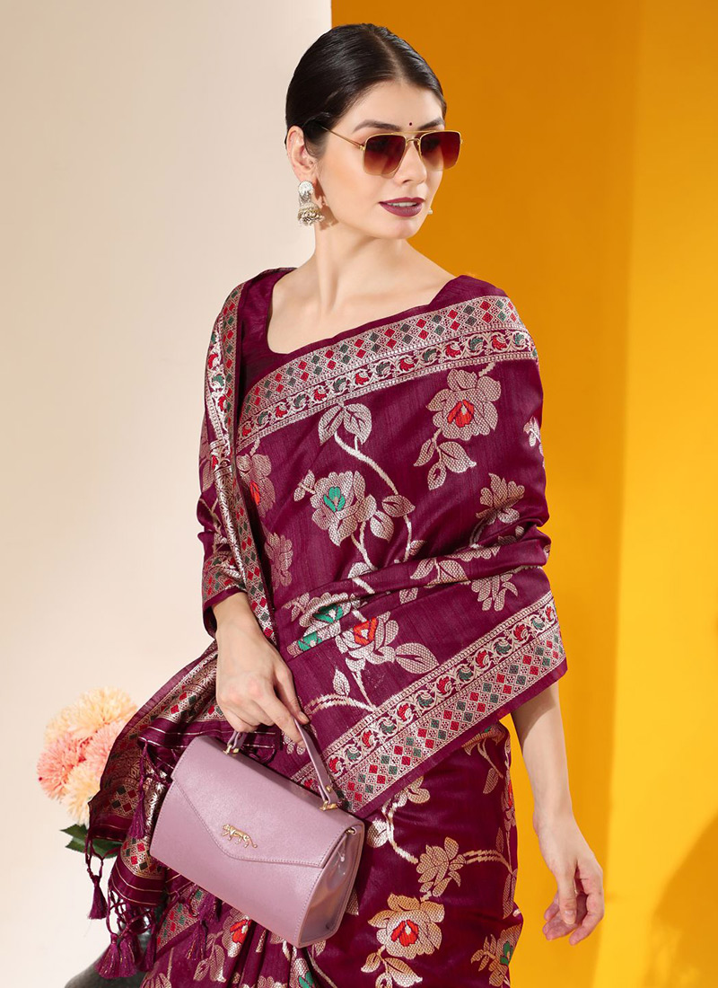 Buy Jamdani Sarees | Exclusive Jamdani Silk Sarees Collection