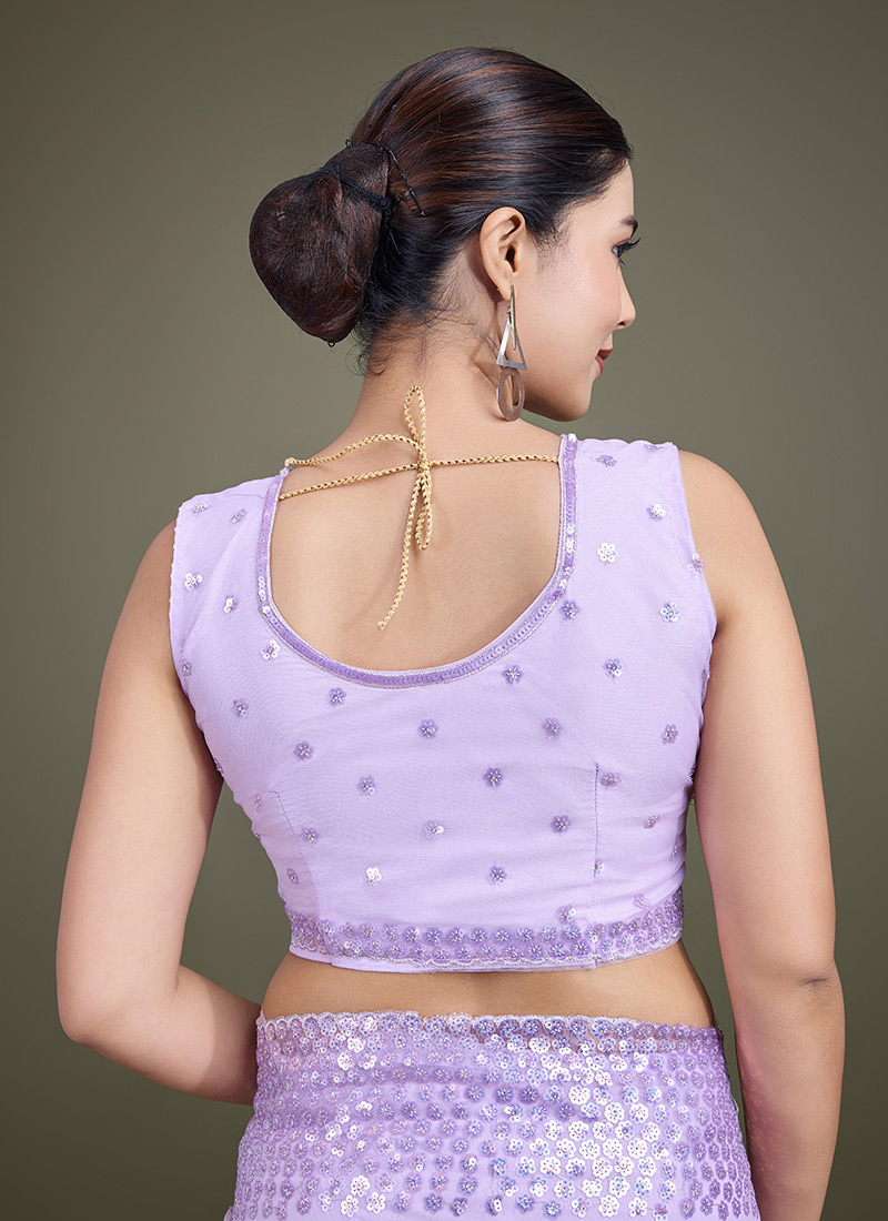 Buy Lavender sarees online | Lavender sarees styles | Online Lavender ...
