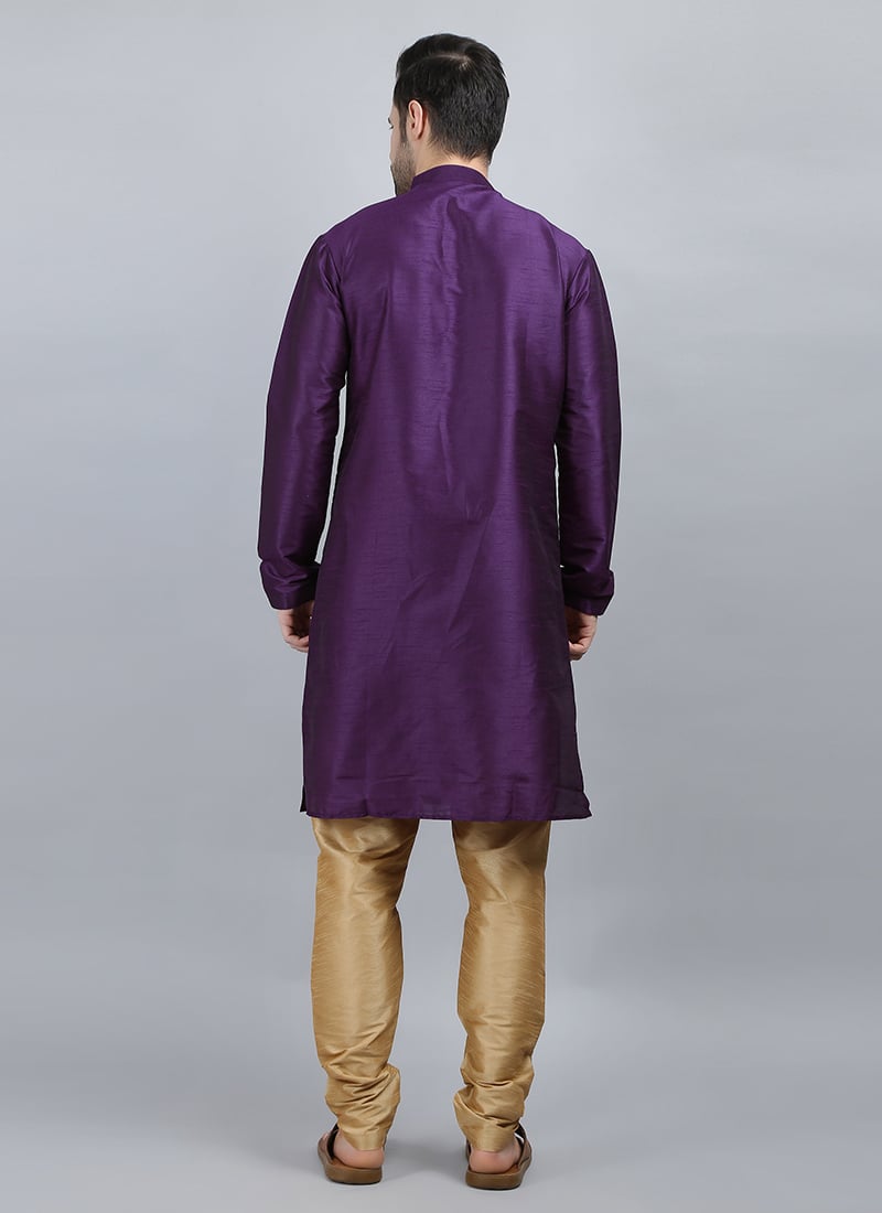 Buy Violet Kurta Pyjamas Online - Cbazaar