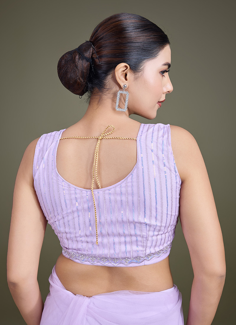 Buy Lavender sarees online | Lavender sarees styles | Online Lavender ...
