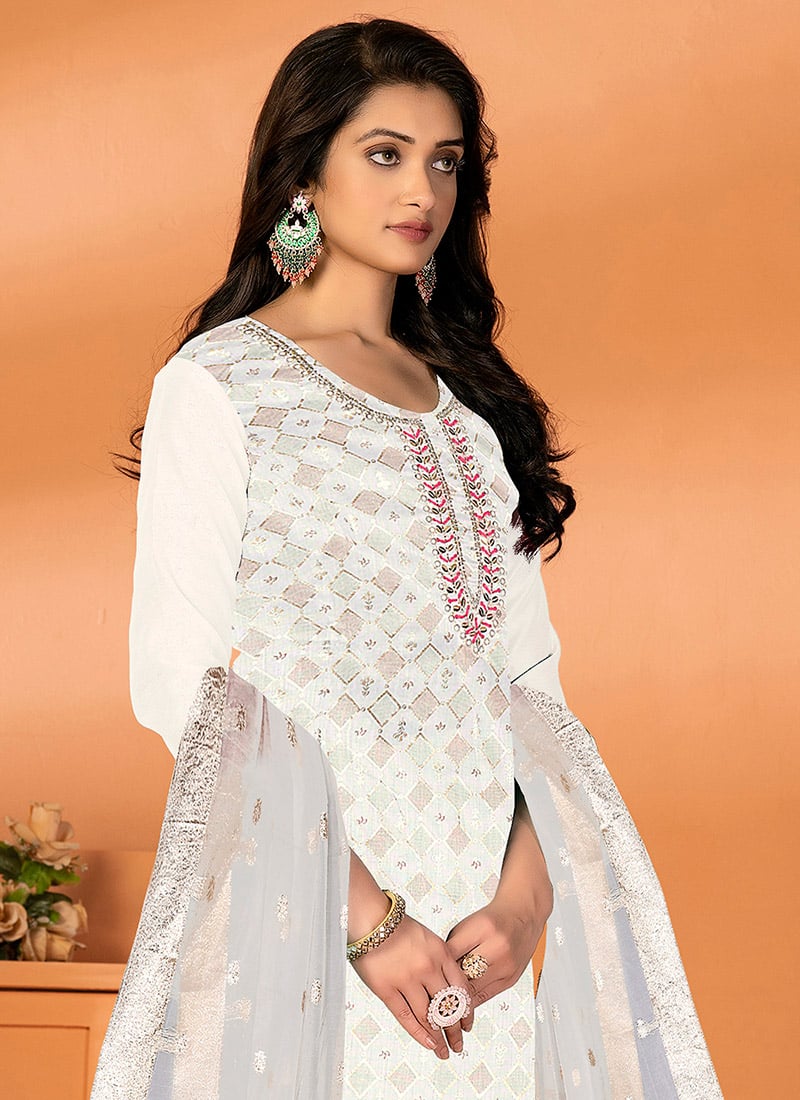 White Salwar Kameez: Latest White Salwar Kameez Designs Online