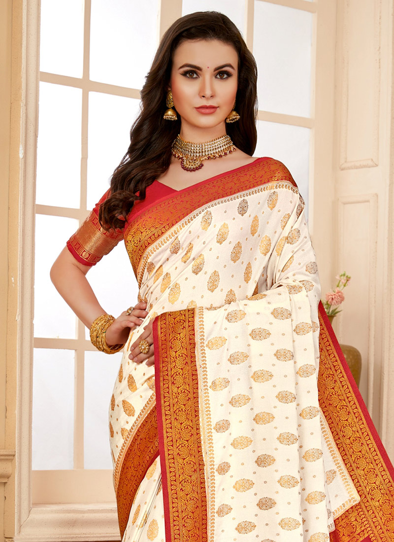 White Sarees: Buy Latest White Sarees Online Shopping