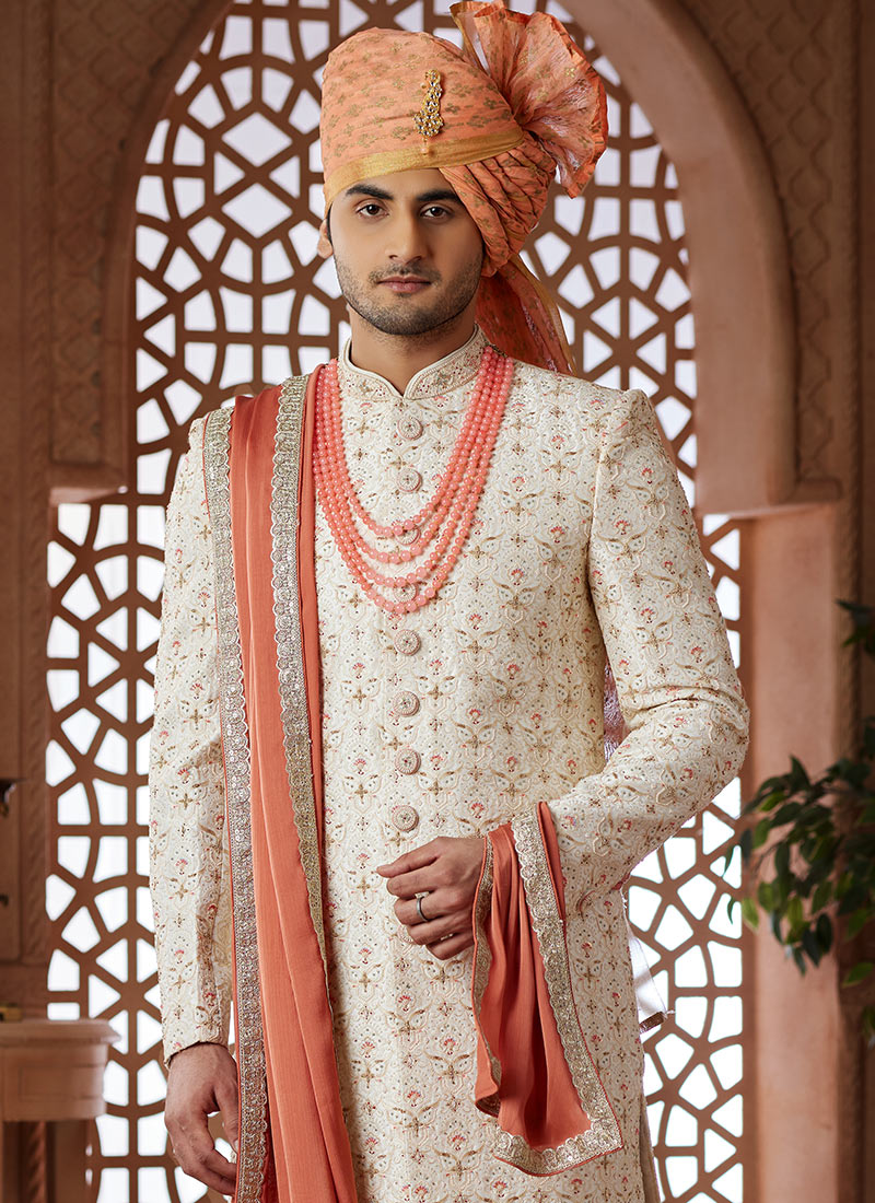 Shop Stylish White Sherwanis For Men Designer Collections