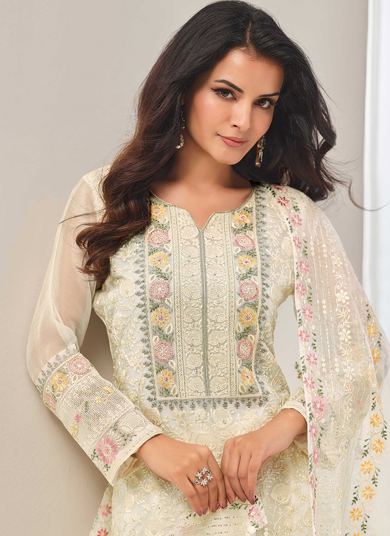 White Salwar Kameez: Latest White Salwar Kameez Designs Online