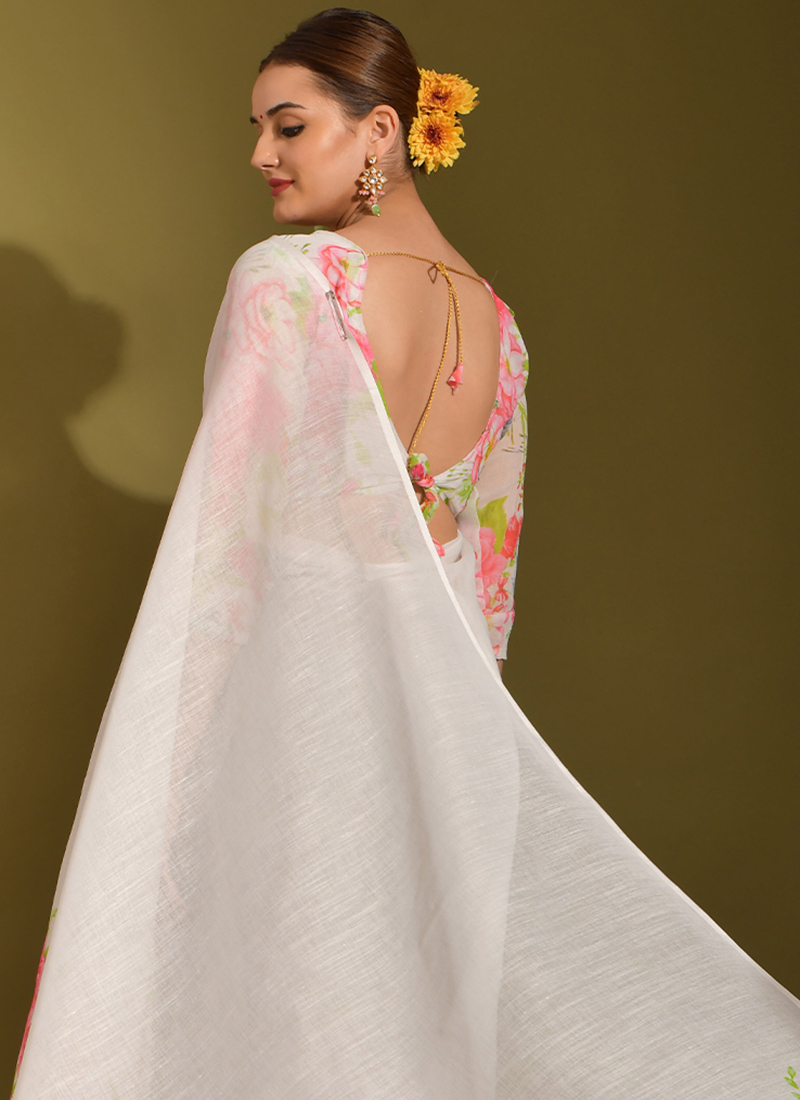 White Sarees: Buy Latest White Sarees Online Shopping - Cbazaar