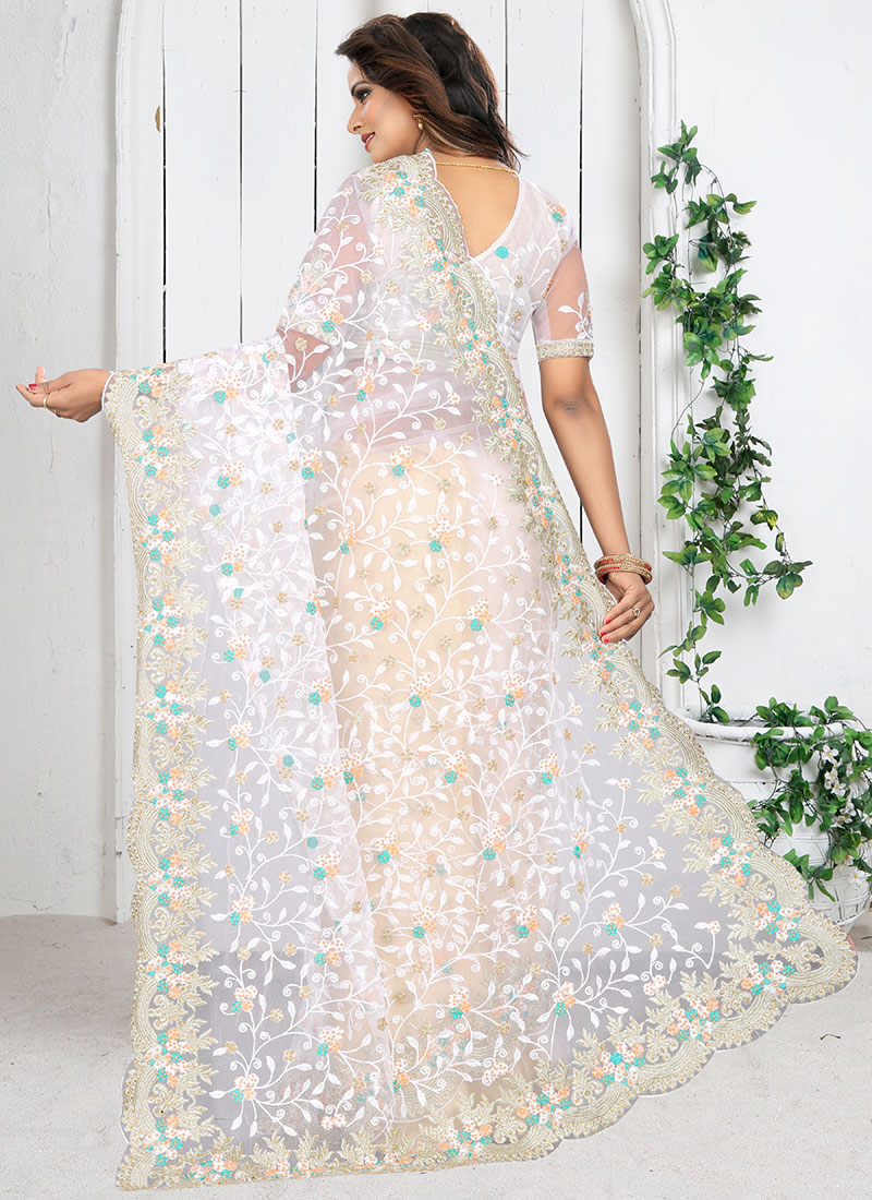 White Sarees: Buy Latest White Sarees Online Shopping - Cbazaar