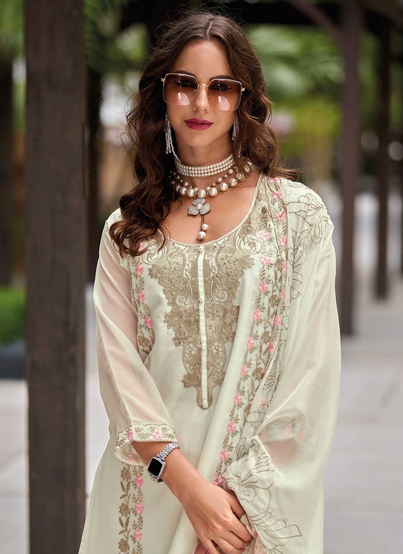 White Salwar Kameez: Latest White Salwar Kameez Designs Online