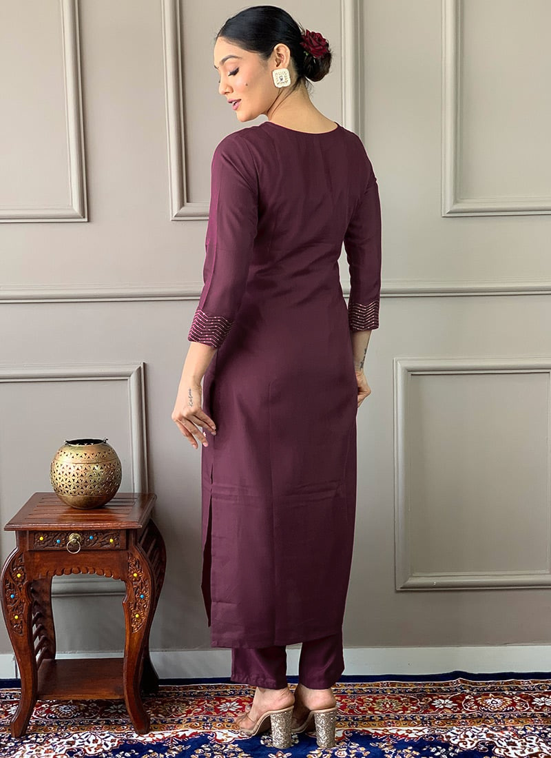 Buy Salwar Kameez Straight Pant Suit For Wedding & Bridal