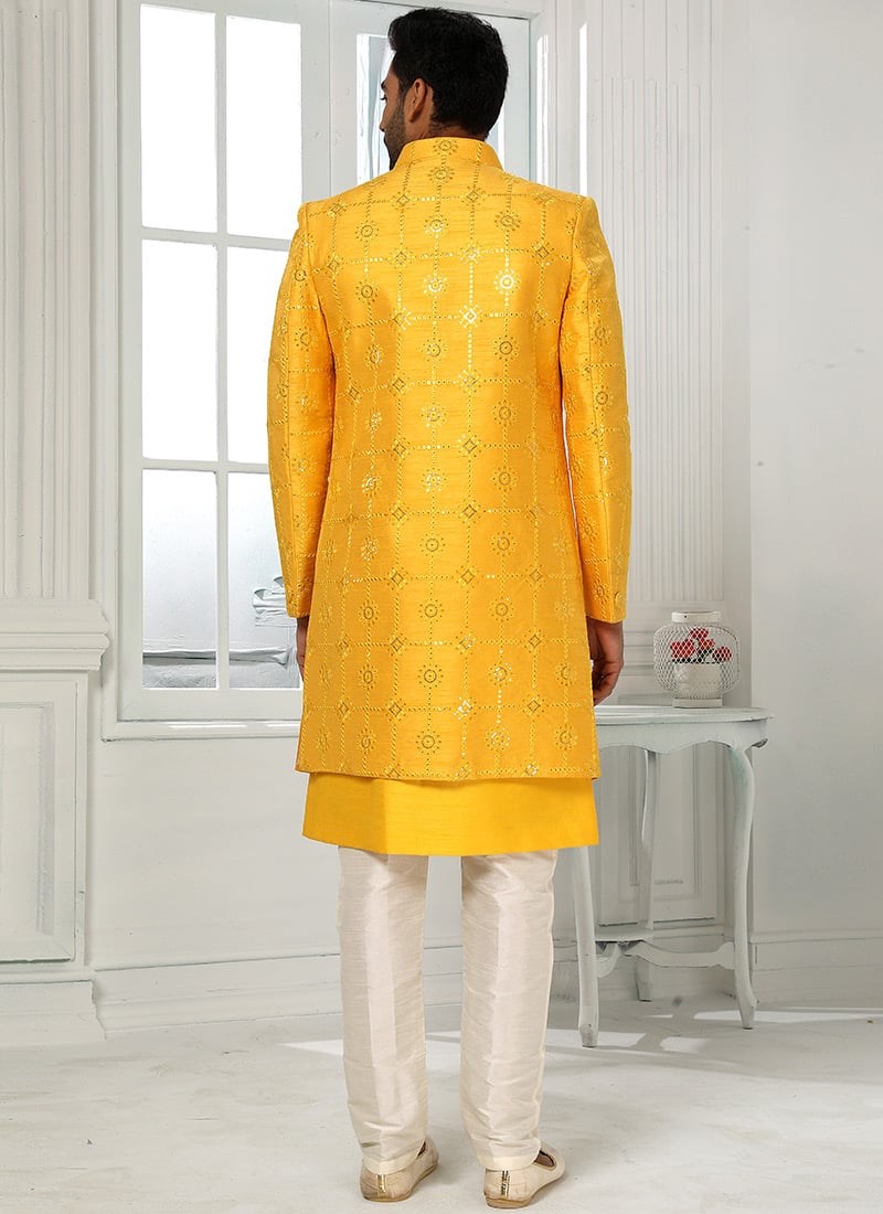 Buy Sherwani: Latest Designer Sherwani For Men Online In USA