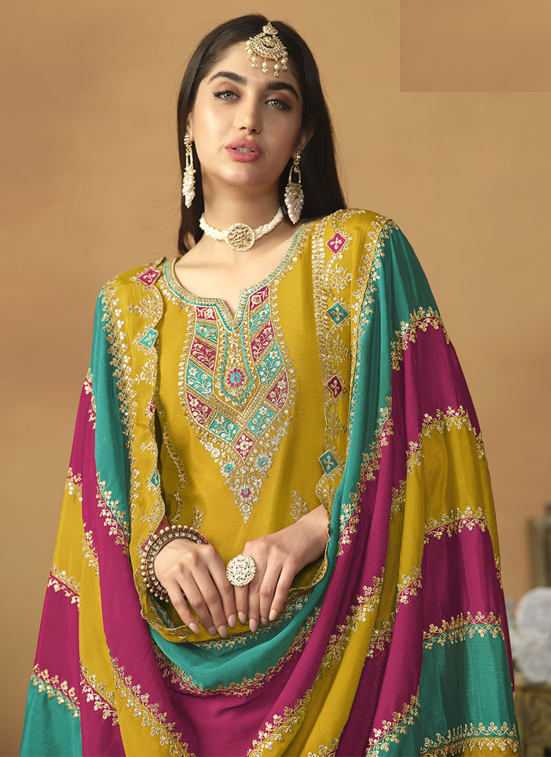 Buy Yellow Salwar Kameez | Latest Yellow Salwar Kameez Designs