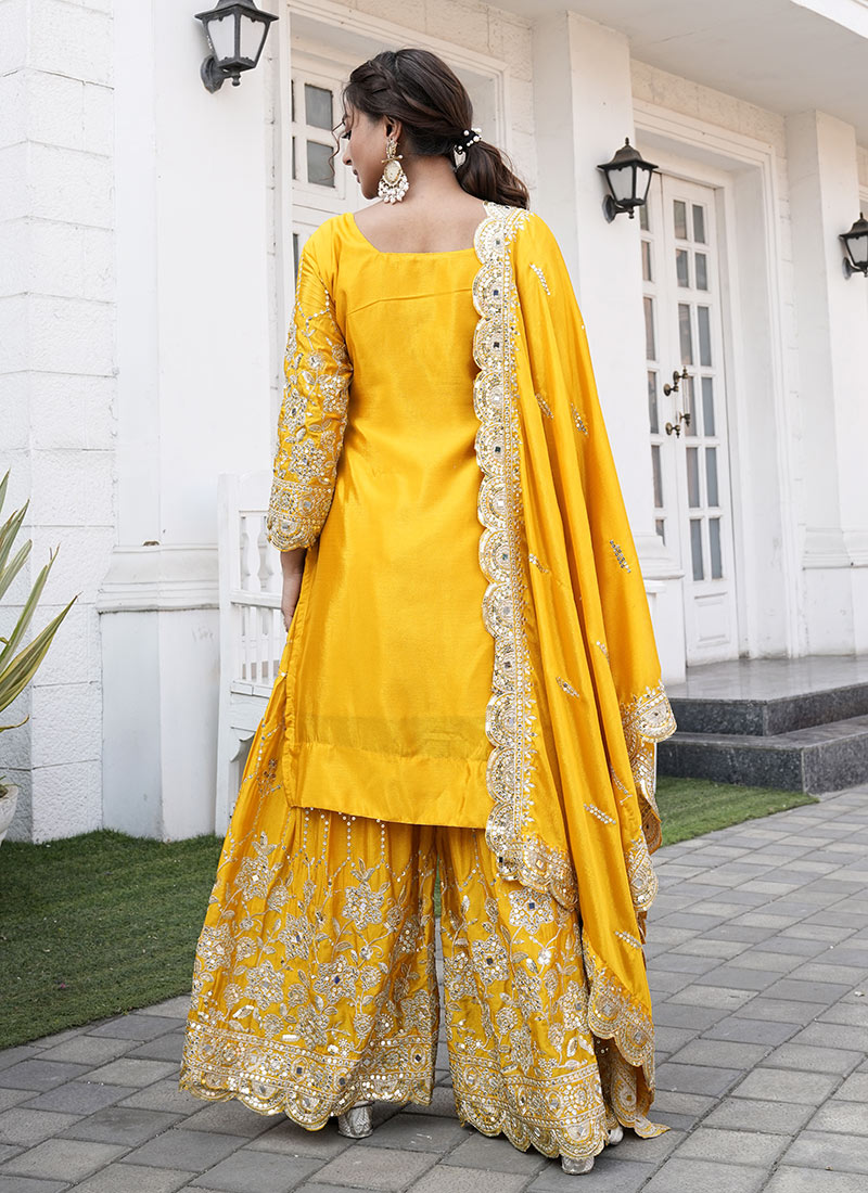 Latest Designer Sharara Suits Online Collection -Cbazaar