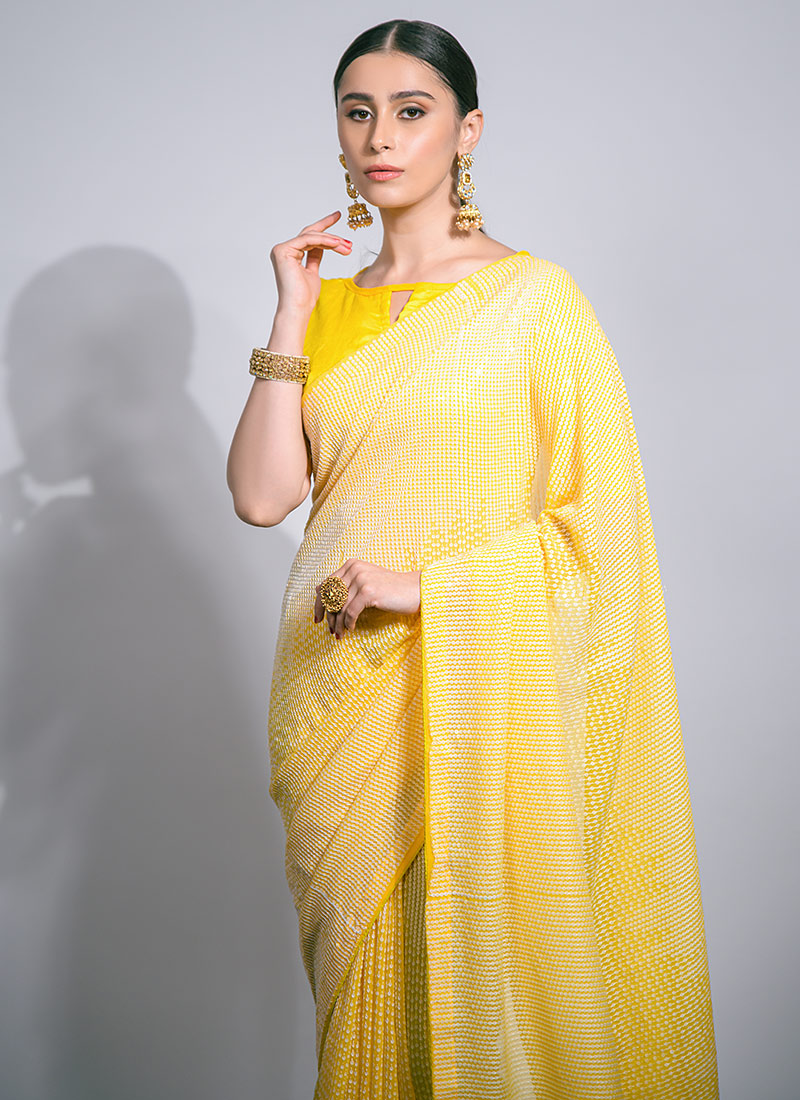 Shop Yellow Sarees Online | Purchase Yellow Sarees Online
