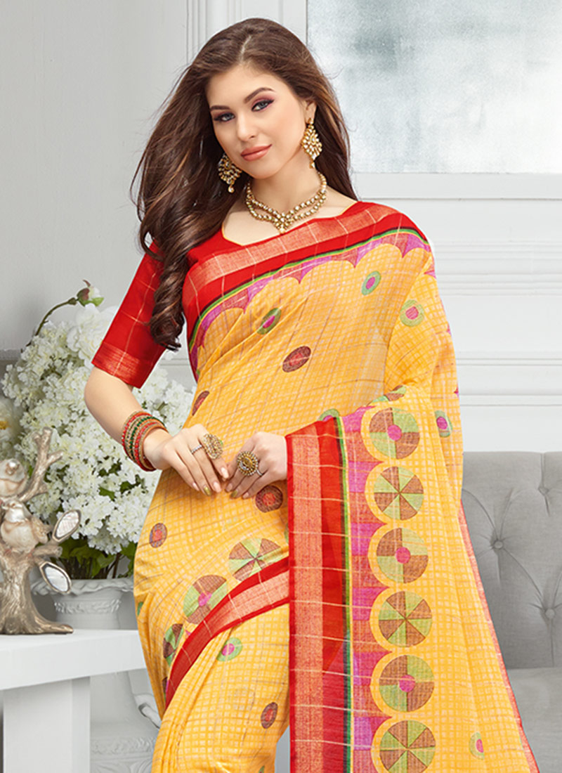 Shop Yellow Sarees Online | Purchase Yellow Sarees Online