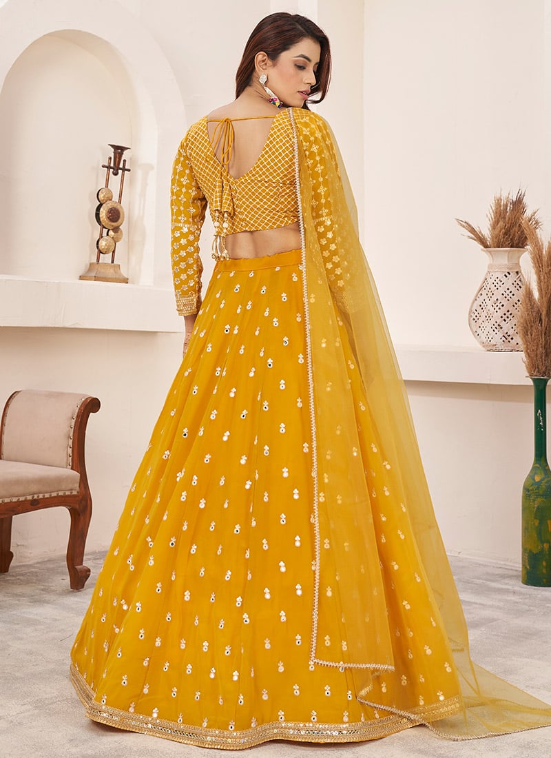 Stylish Yellow Lehengas For Women's Trendy Outfits Online