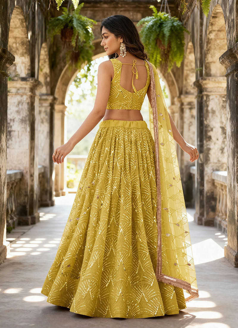 Stylish Yellow Lehengas For Women's Trendy Outfits Online